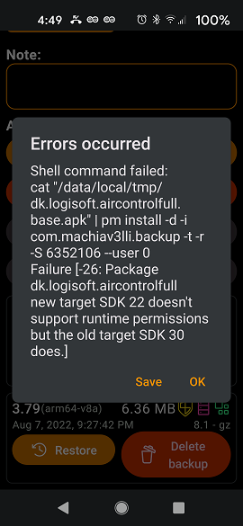 [Bug] Get Permission error when try to downgrade an app · Issue #633 · NeoApplications/Neo ...