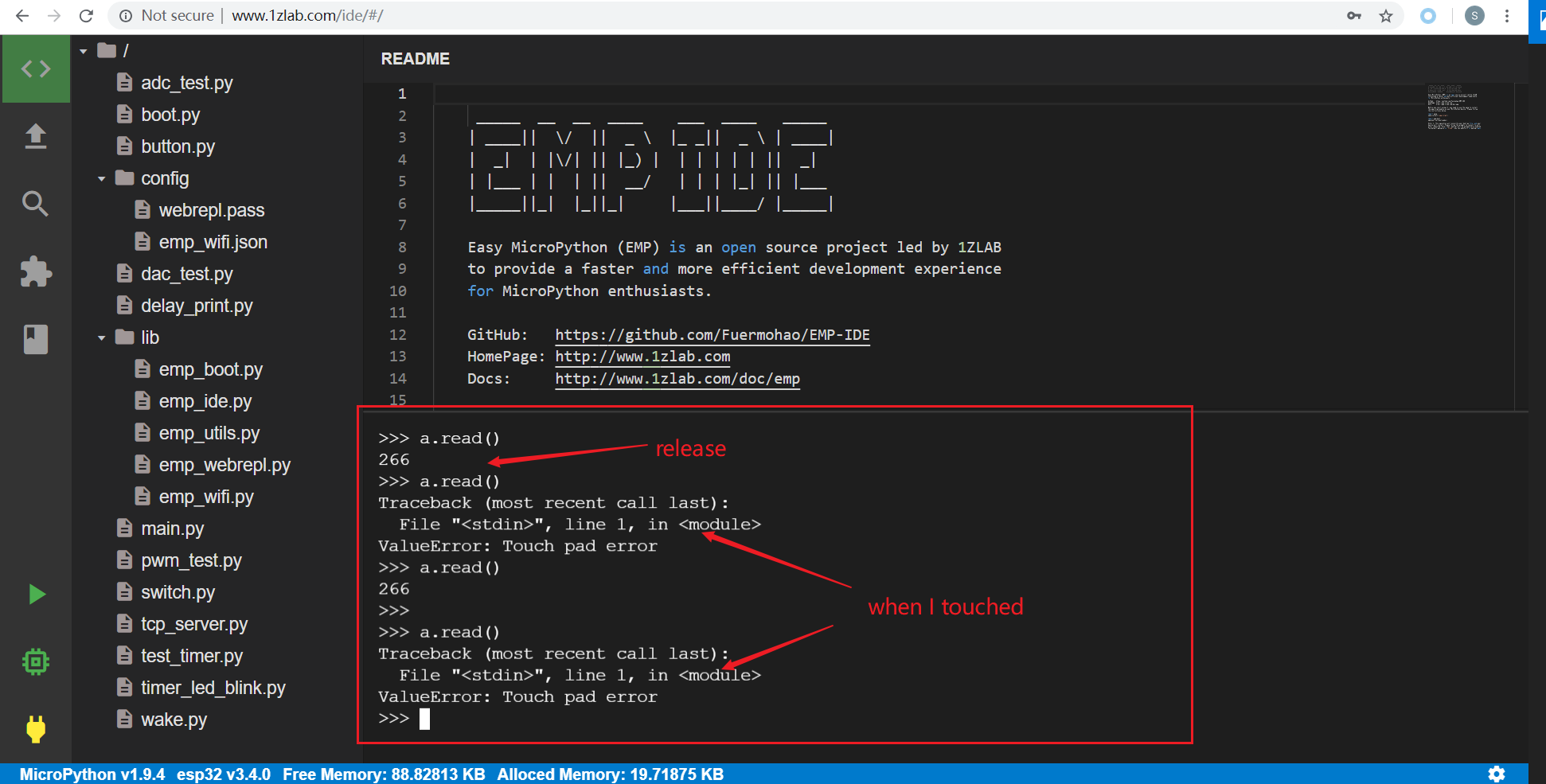 Touch Pad Error · Issue #4313 · micropython/micropython · GitHub