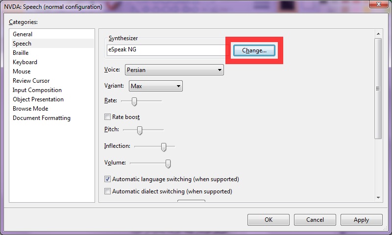 some elements (button & combo box) are visually invisible in the NVDA user interface! · Issue ...