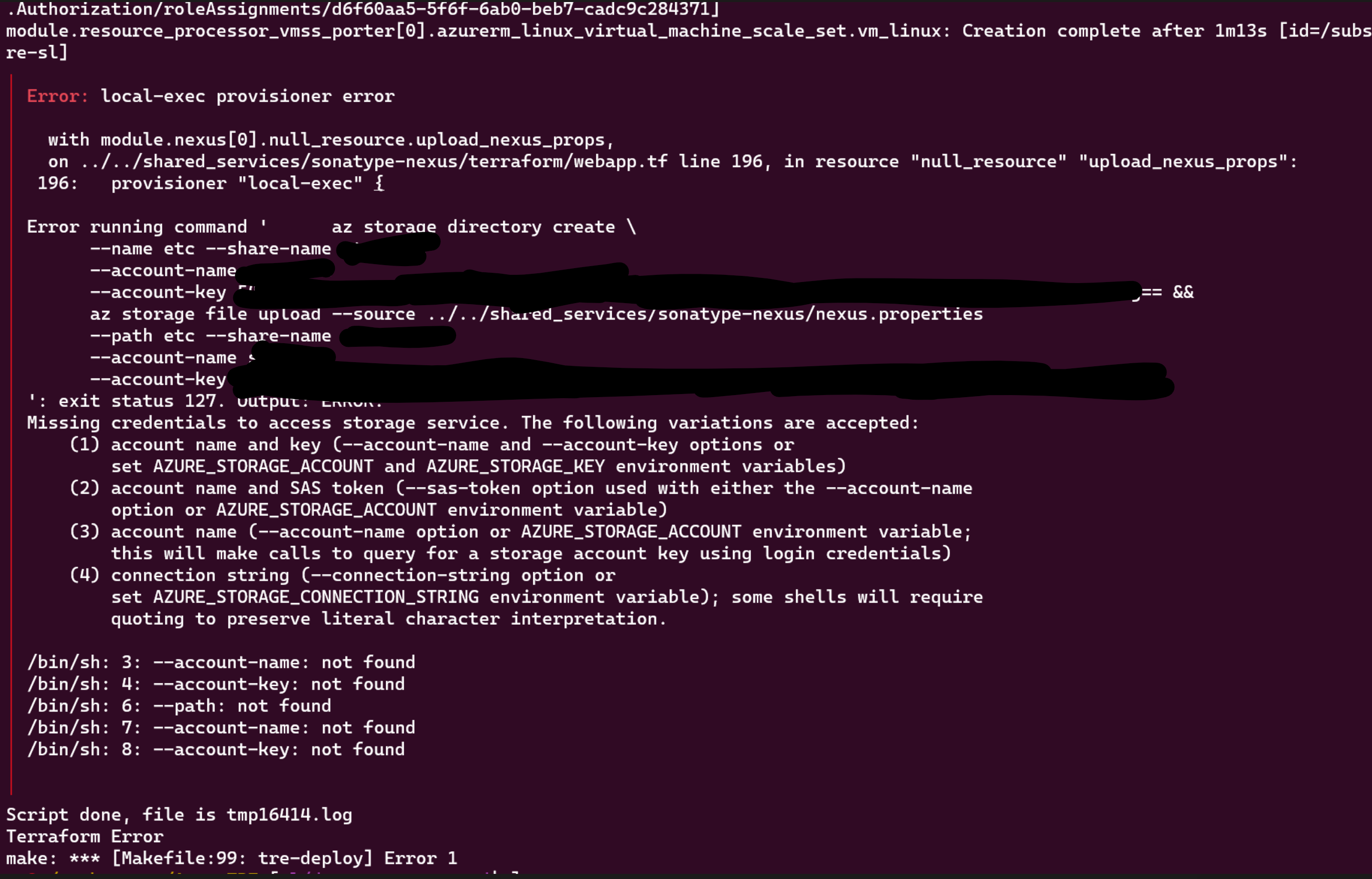 Error in local-exec provisioner error module.nexus[0].null_resource.upload_nexus_props · Issue ...
