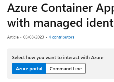 Feature Request: Add bicep docs for managed identity · Issue #828 · microsoft/azure-container ...