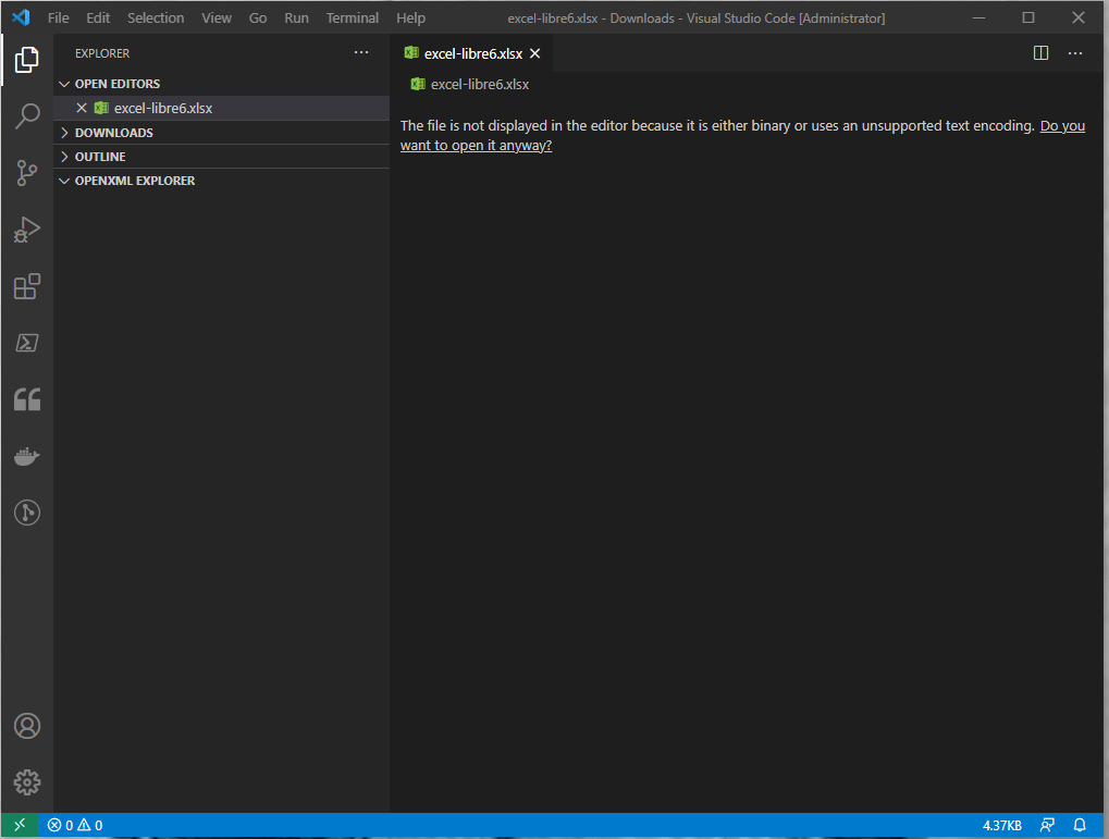 nothing happens · Issue #6 · sergey-tihon/vscode-openxml-explorer · GitHub