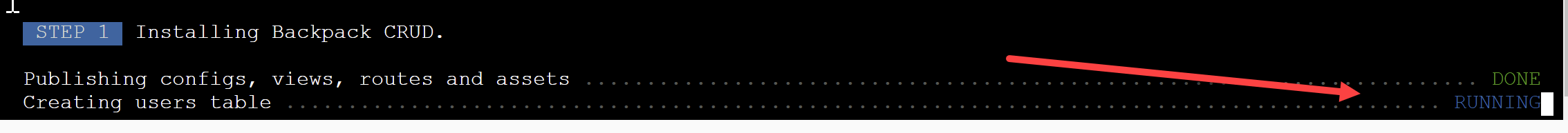 [Bug] Installation backpack:install stilll runnning on Create Users step · Issue #5202 · Laravel ...