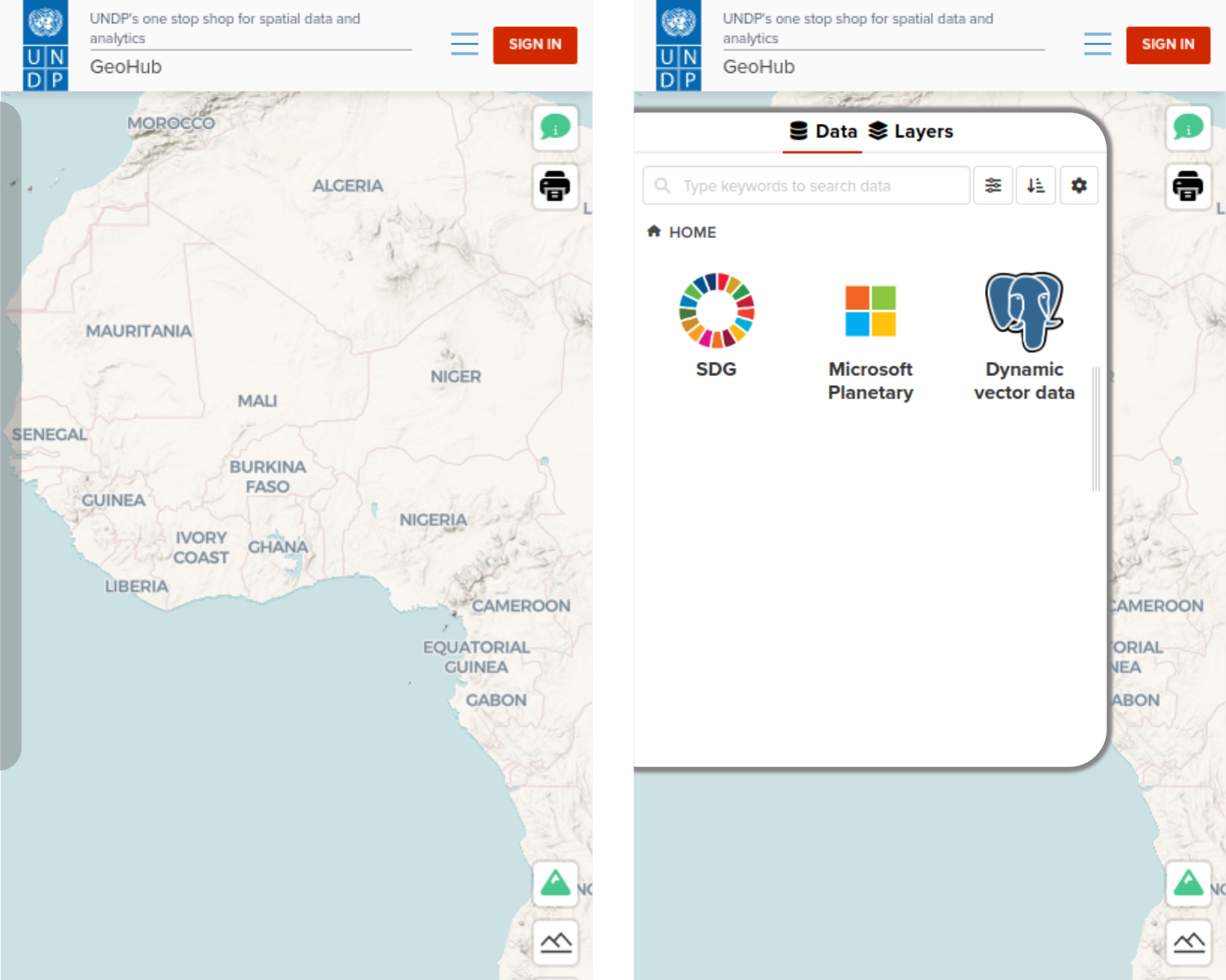 [feature] Proposed Sidebar Of Geohub · Issue 1330 · Undp Data Geohub · Github