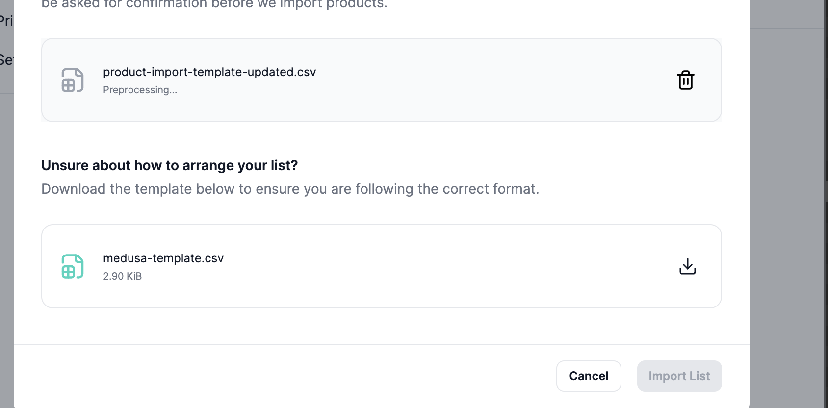 Import Products Stuck in Processing · Issue #2756 · medusajs/medusa · GitHub