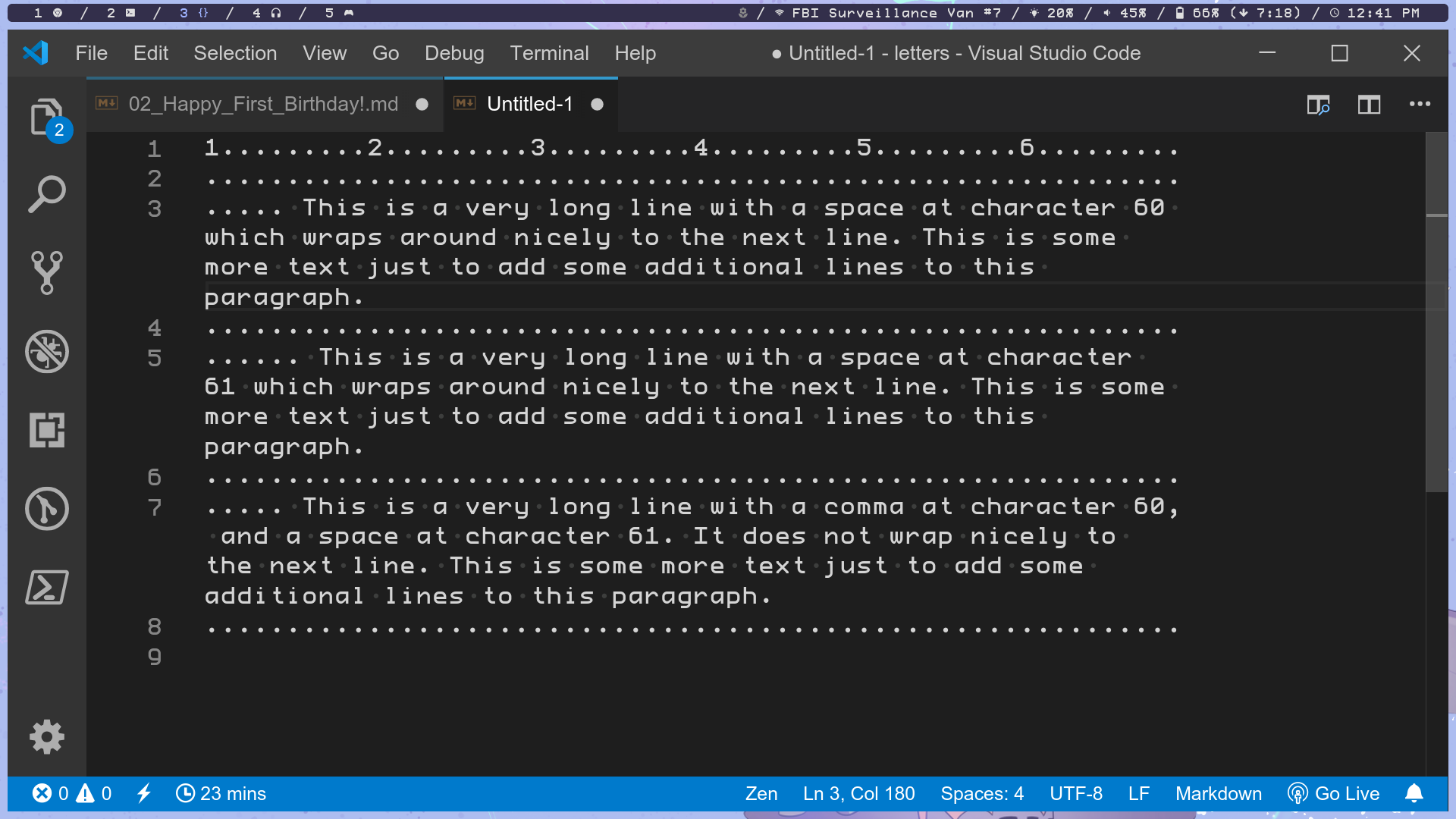 Word wrapping renders spaces as first characters on a line · Issue ...