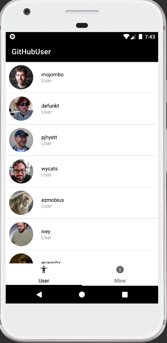GitHub - jingjhe/GitHubUser