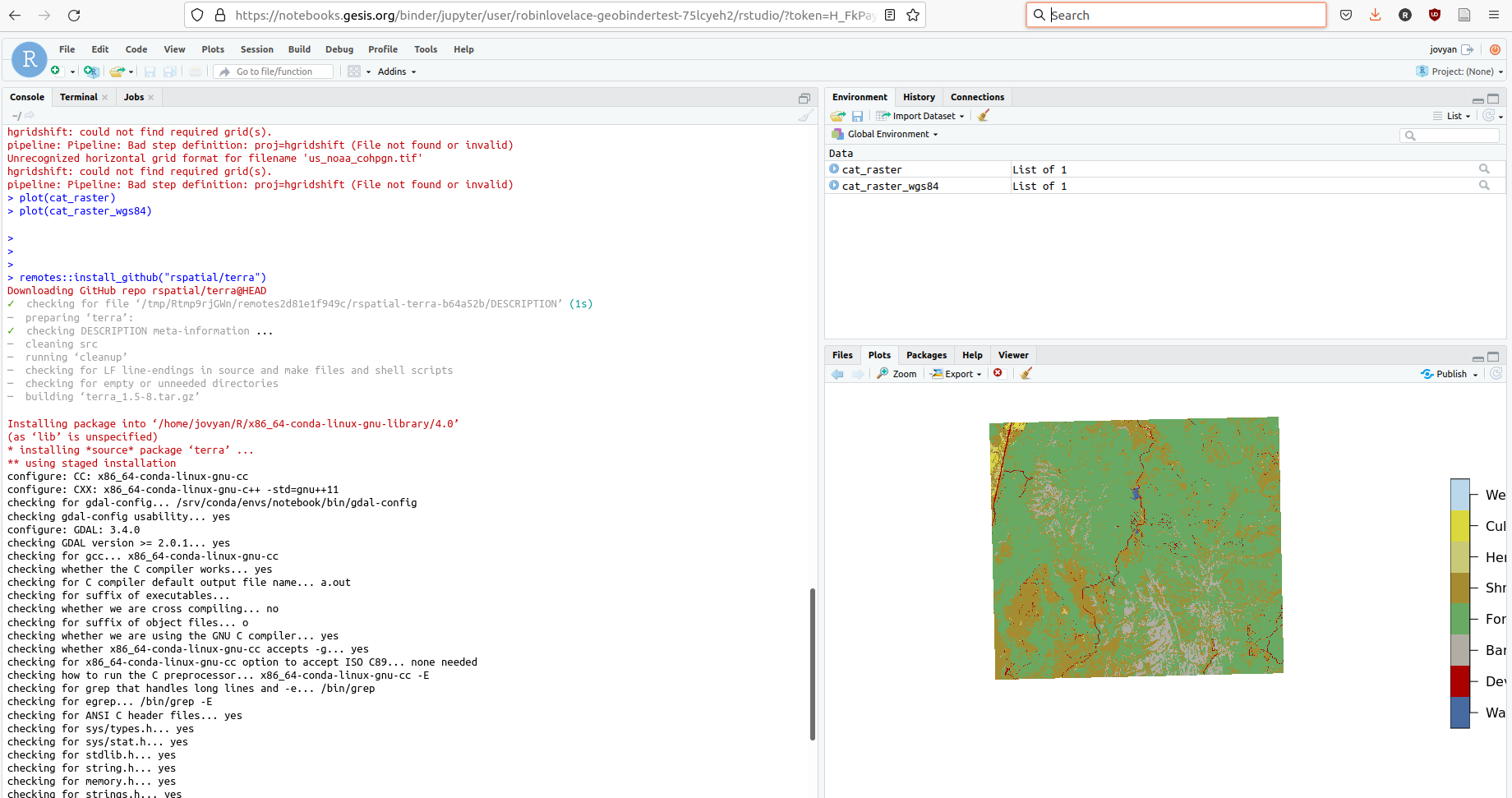 Error message transforming raster object using terra · Issue #343 ...