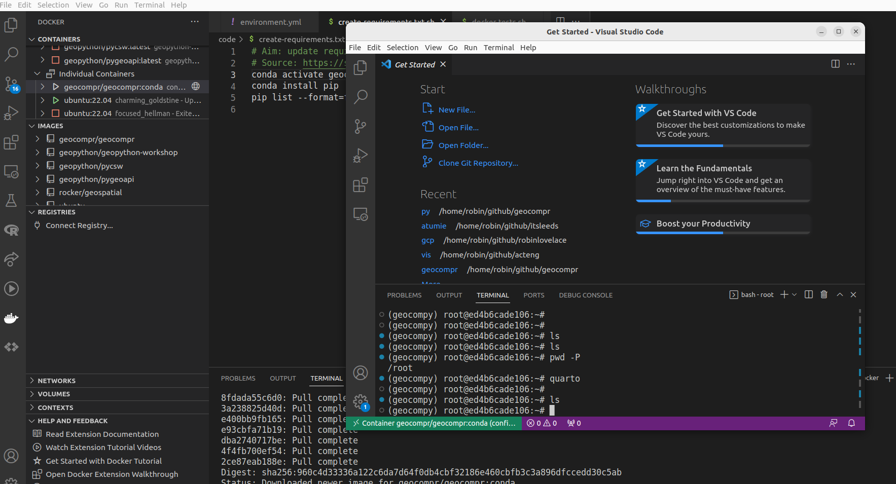 Better instructions on using Docker · Issue #87 · geocompx/geocompy · GitHub