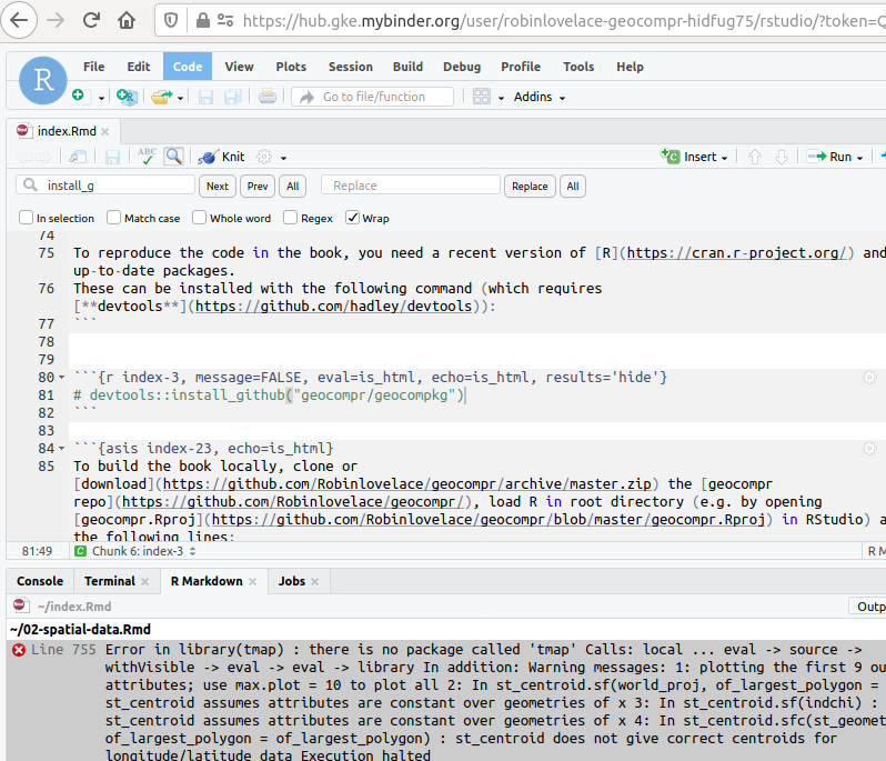 Binder fails · Issue #498 · geocompx/geocompr · GitHub