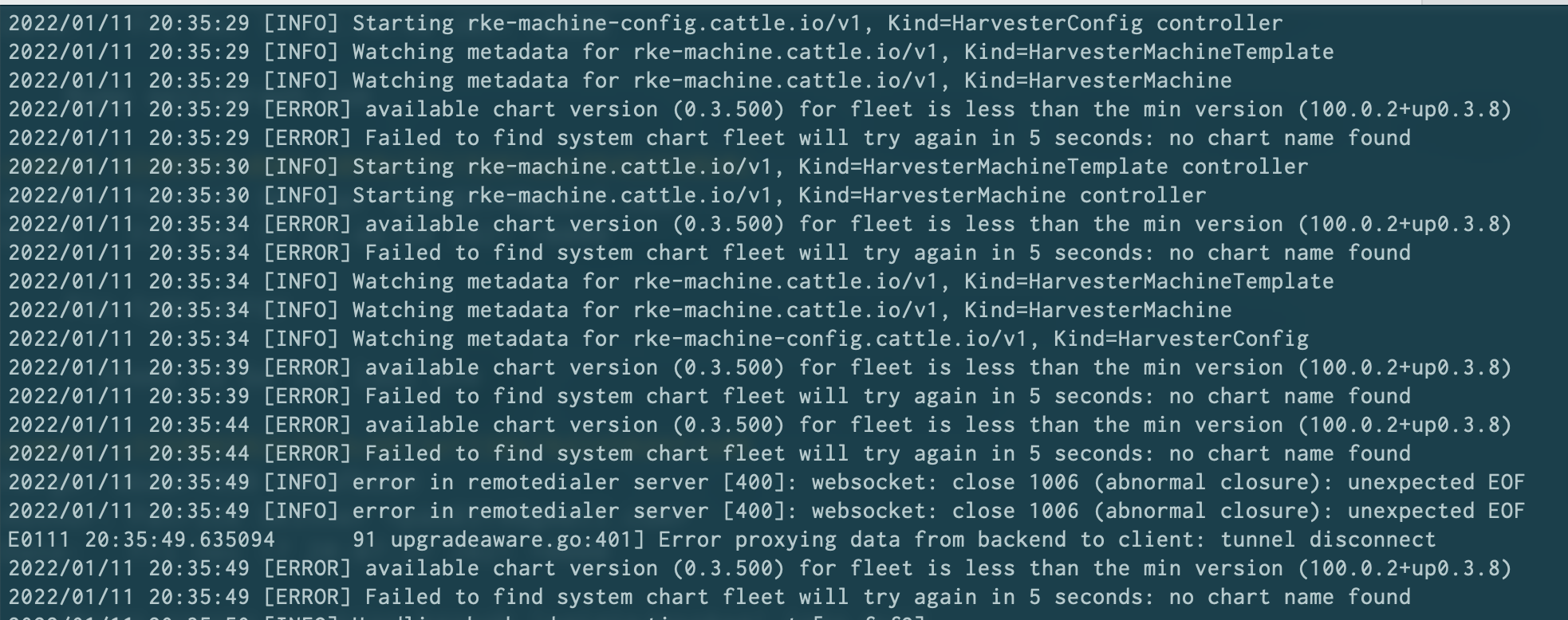 263 Failed To Find Find System Chart Fleet · Issue 36114 · Rancherrancher · Github 