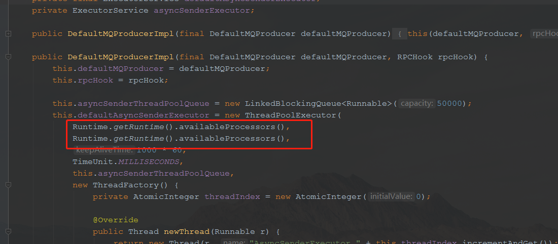 The number of threads in DefaultMQProducerImpl/defaultAsyncSenderExecutor can be dynamically ...