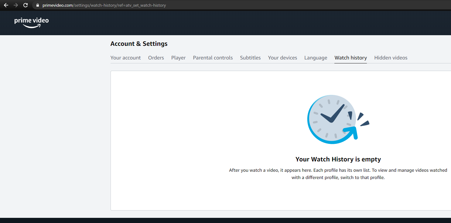 Amazon Prime Video history page never loads, popup incorrect · Issue #122 · trakt-tools ...