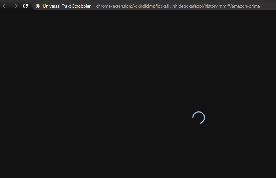 Amazon Prime Video history page never loads, popup incorrect · Issue #122 · trakt-tools ...