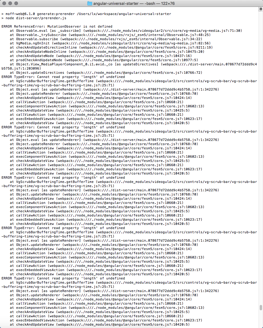 MutationObserver is not defined · Issue #755 · videogular/videogular2 · GitHub