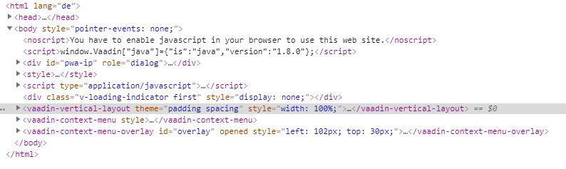 ContextMenu in AppBar causes error · Issue #228 · appreciated/vaadin-app-layout · GitHub