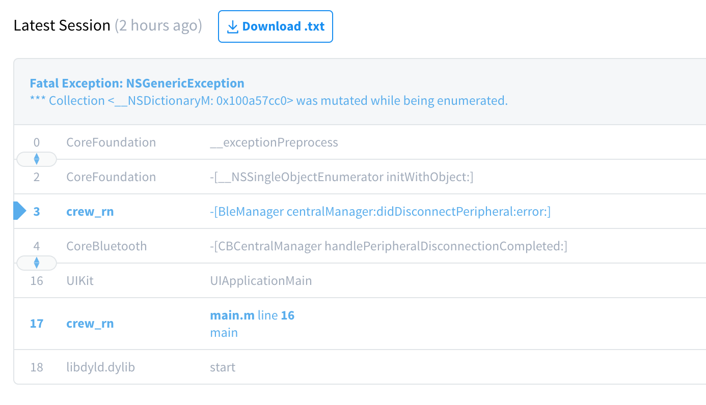 Fatal Exception: NSGenericException *** Collection was mutated while being enumerated. · Issue ...