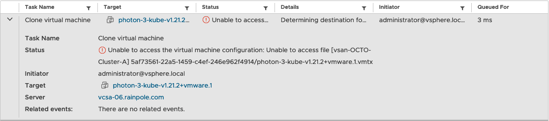 vSphere Pre-Check that Resource Pool and Datastore are valid before cloning VM Template for ...