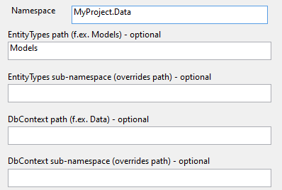 Change namespace of stored procedure generation · Issue #1318 · ErikEJ/EFCorePowerTools · GitHub