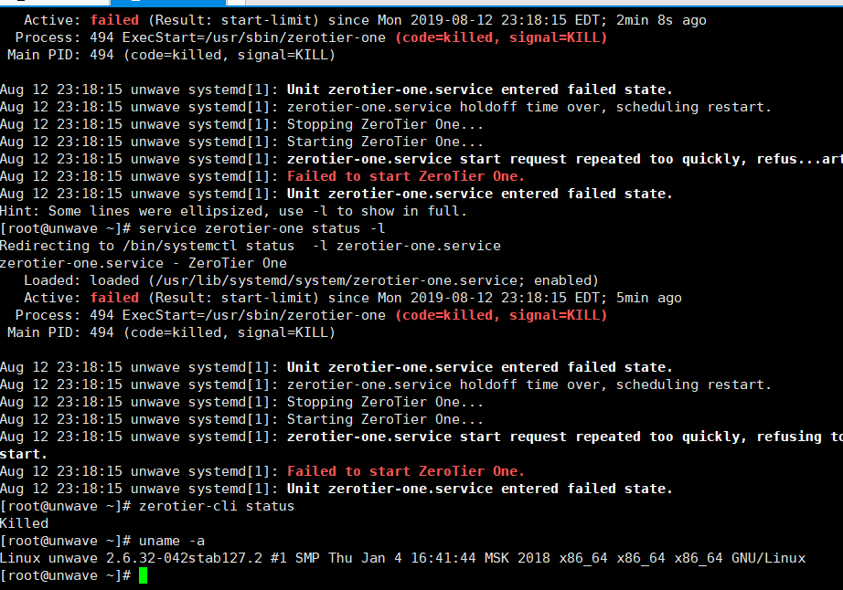 zerotier 1.4.2 not runing in openvz · Issue #1006 · zerotier/ZeroTierOne · GitHub