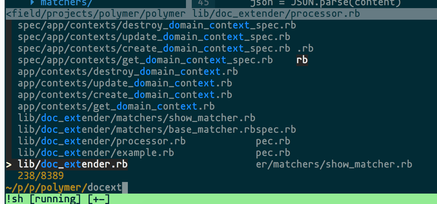 MacVIM Rendering · Issue #1108 · junegunn/fzf · GitHub