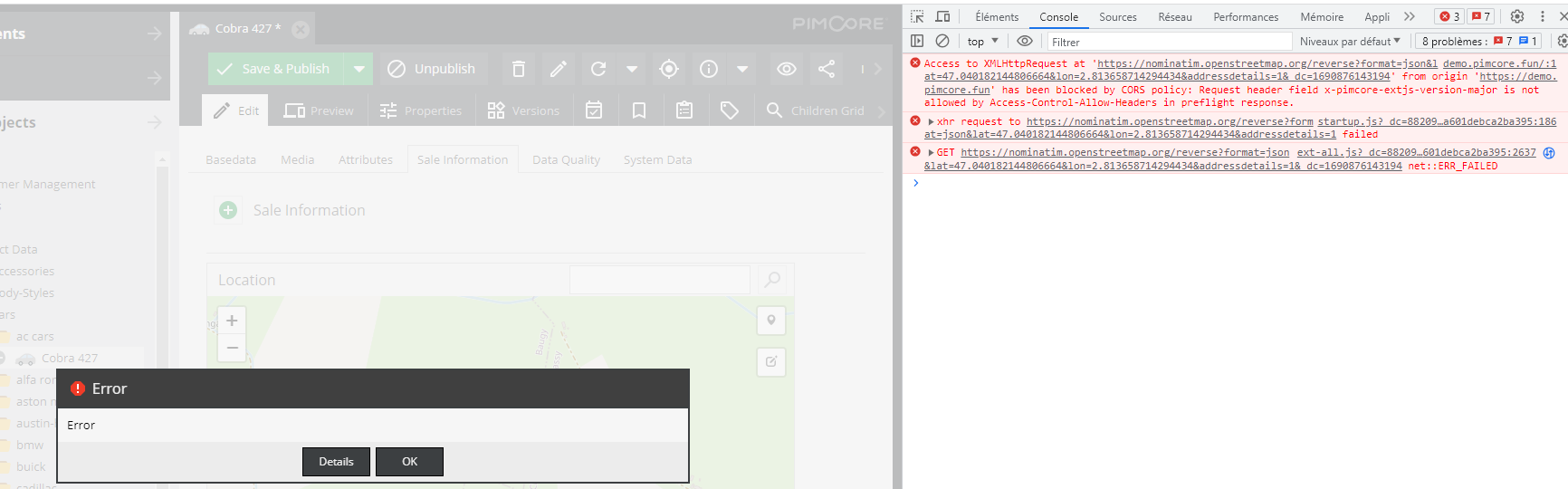 [bug] Error Openstreetmap Cors Headers · Issue 15661 · Pimcore Pimcore · Github