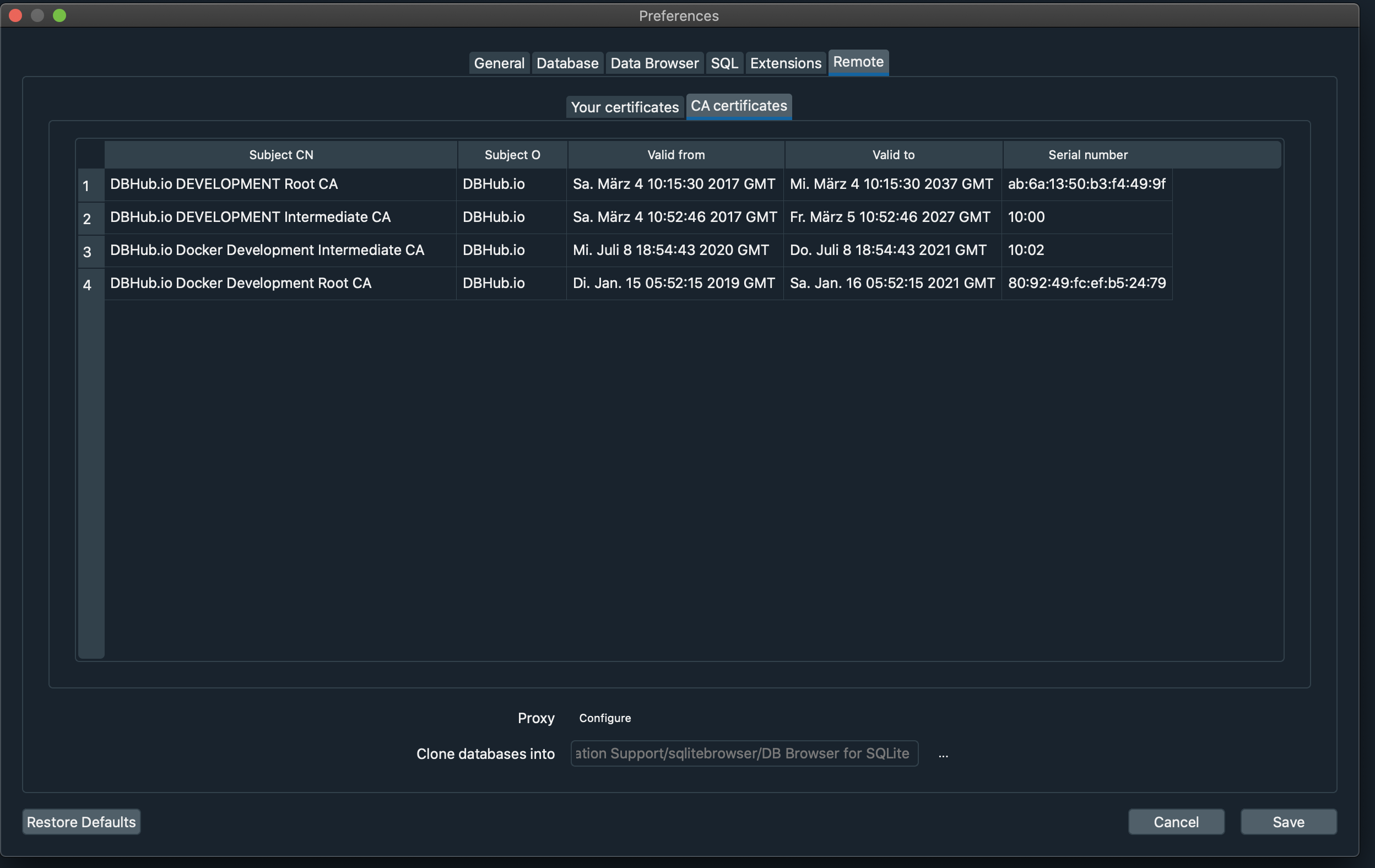 The root CA is not trusted... · Issue #2482 · sqlitebrowser/sqlitebrowser · GitHub