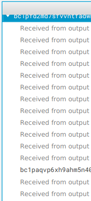 scroll down with keyboard arrow in Addresses show Address intead of Received from output · Issue ...