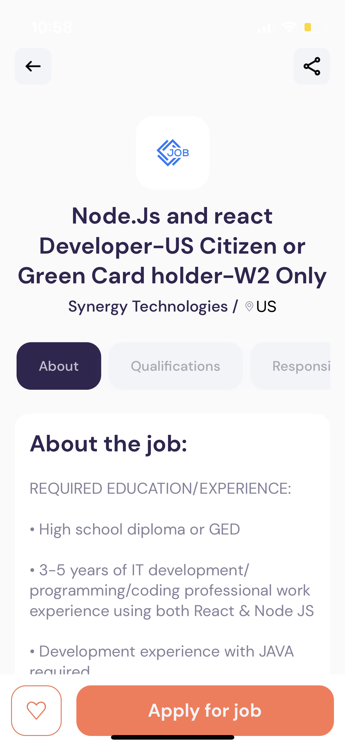 GitHub - allanviguilla/job-search: A job search app created with React ...