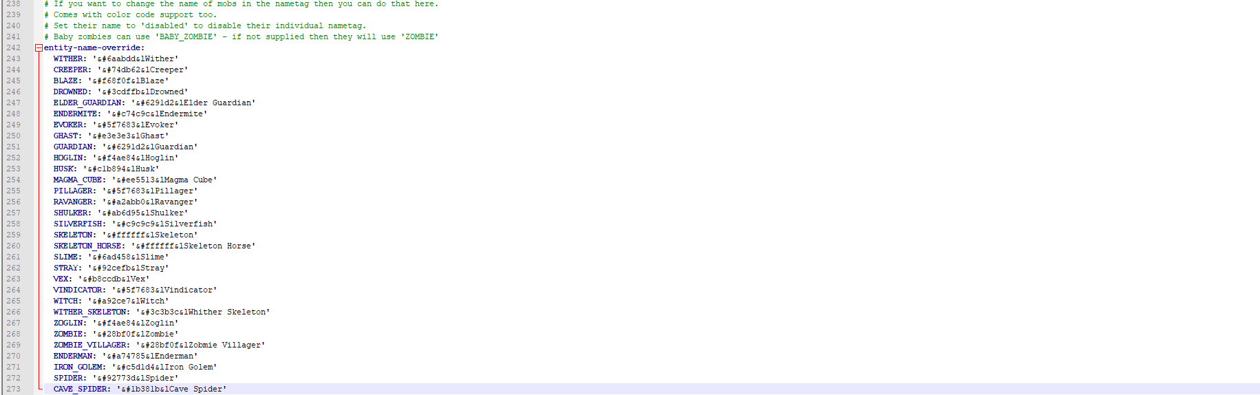 Hex colors not working since v2.0.0 · Issue #164 · ArcanePlugins/LevelledMobs · GitHub