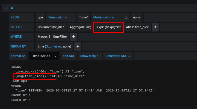 Postgres Data Source User Provided Query Builder Value Columns · Issue 23869 · Grafanagrafana
