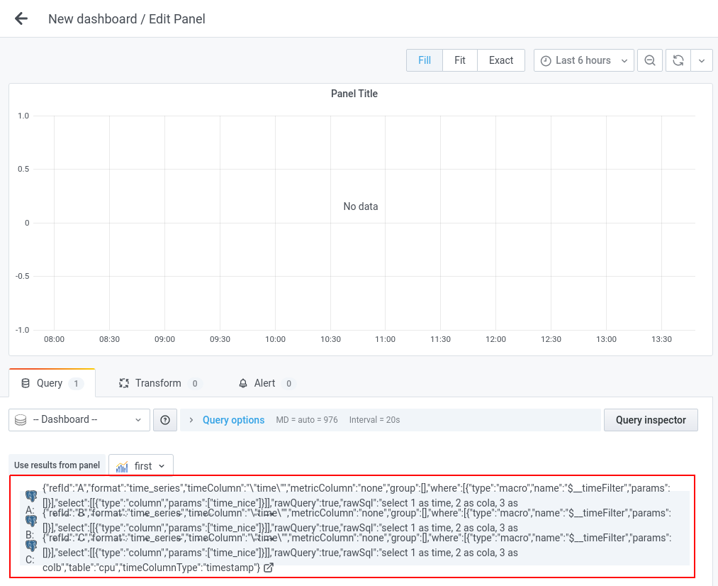 SharedQuery: Dashboard data source query editor UI does not handle large query models · Issue ...