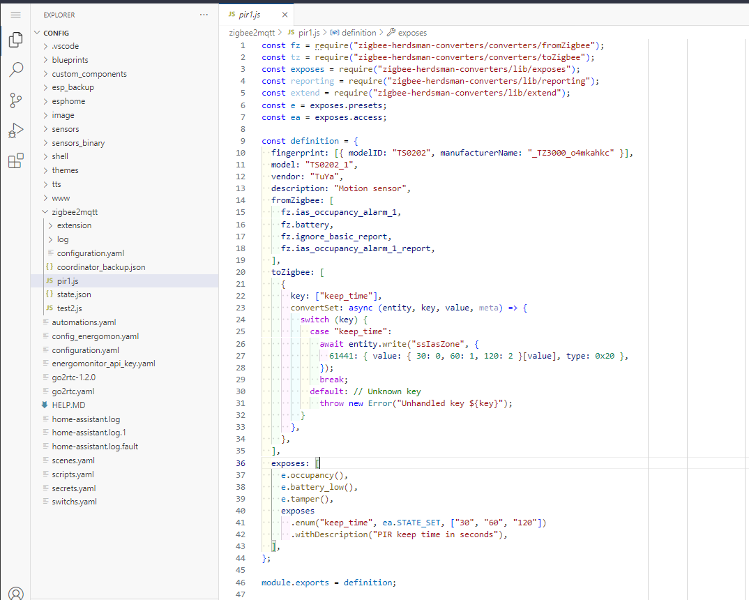 Zigbee model 'TS0202' and manufacturer name '_TZ3000_mcxw5ehu' · Issue ...