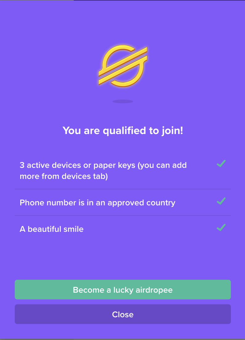 Fails to Airdrop Even Though I supposedly Am Qualified · Issue #21006 · keybase/client · GitHub
