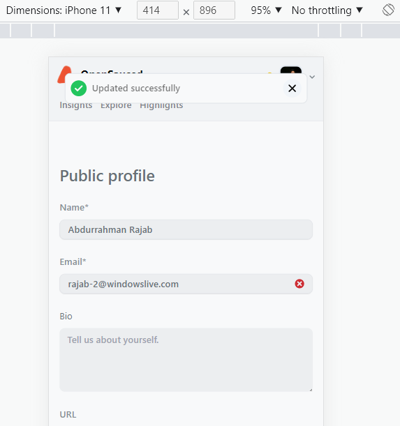 Bug: unaccessible menu buttons due to notifications · Issue #1098 · open-sauced/app · GitHub