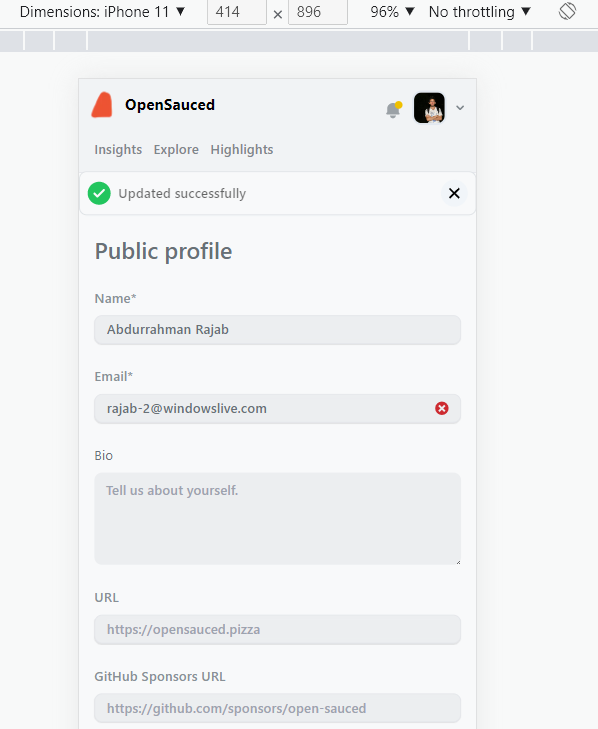 Bug: unaccessible menu buttons due to notifications · Issue #1098 · open-sauced/app · GitHub