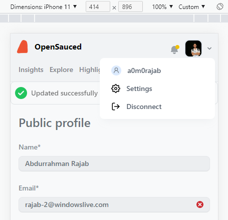 Bug: unaccessible menu buttons due to notifications · Issue #1098 · open-sauced/app · GitHub
