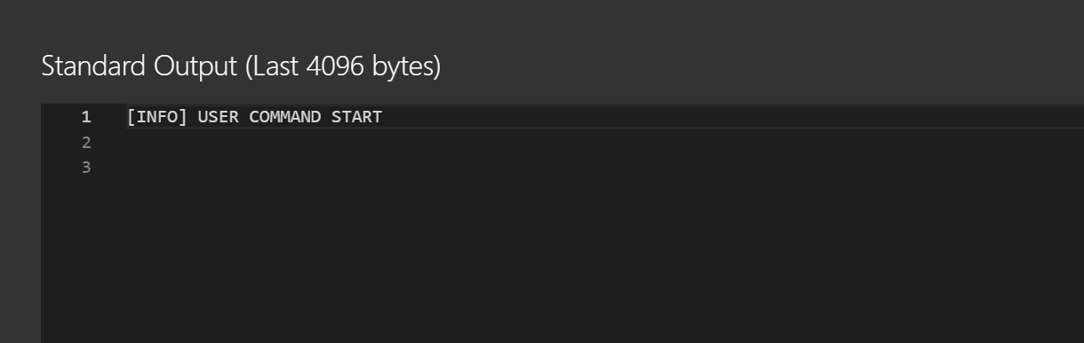 [Feedback v0.14.0]standardout does not print out anything · Issue #4051 ...