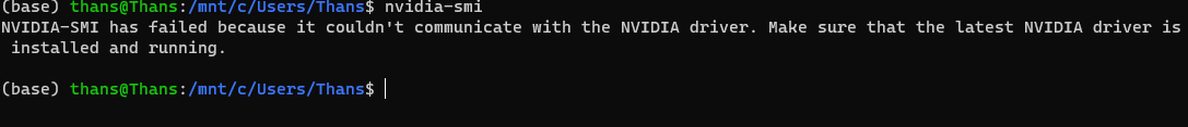 NVIDIA-SMI has failed because it couldn't communicate with the NVIDIA ...