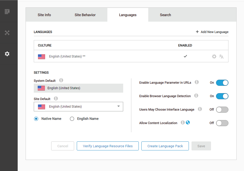 Default site settings from the 'Languages' tab · Issue #2859 · dnnsoftware/Dnn.Platform · GitHub