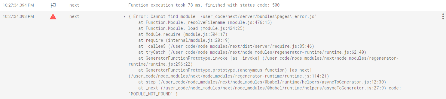 Internal Server Error Firebase Hosting · Issue 5132 · Vercelnextjs · Github