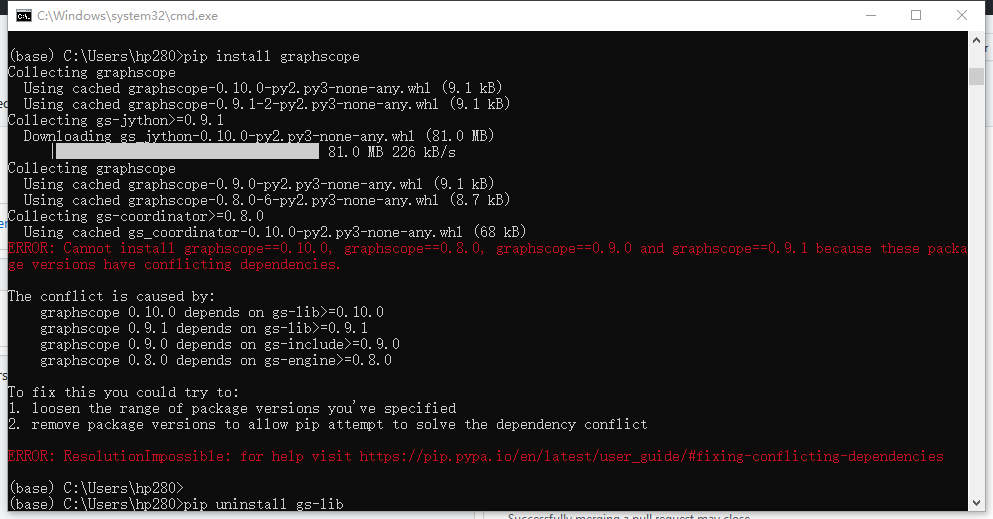can't pip install graphscope · Issue #1284 · alibaba/GraphScope · GitHub
