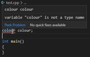 IntelliSense error for enum variables with matching type and variable ...