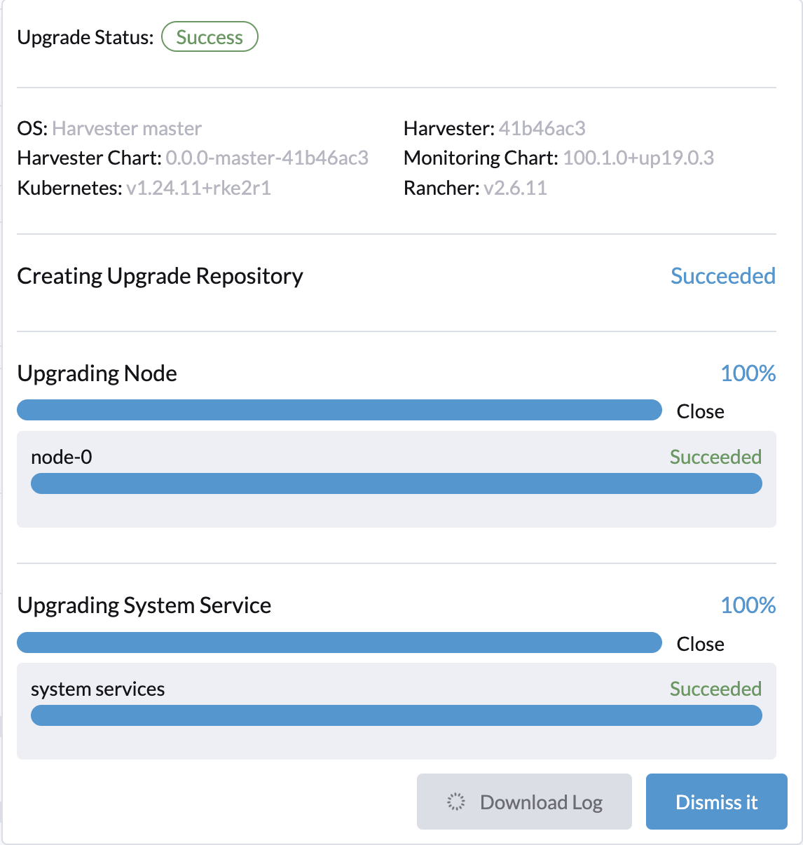 [ENHANCEMENT] Improve the user experience of downloading the upgrade log archive · Issue #3655 ...