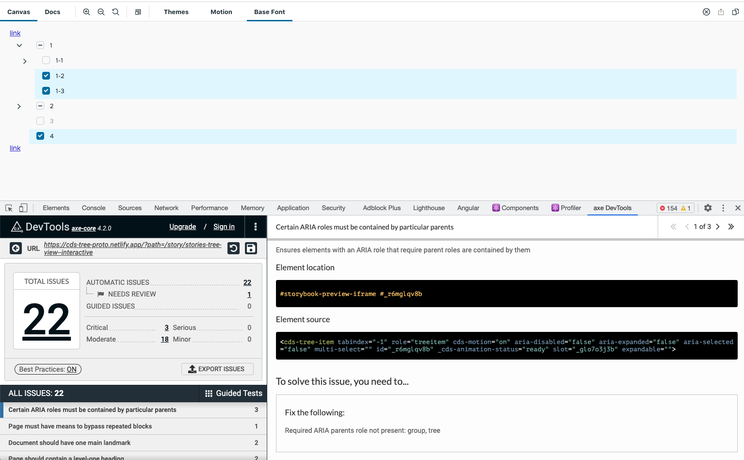axe core 4.1.1 issues in tree view · Issue #5408 · vmware-archive/clarity · GitHub