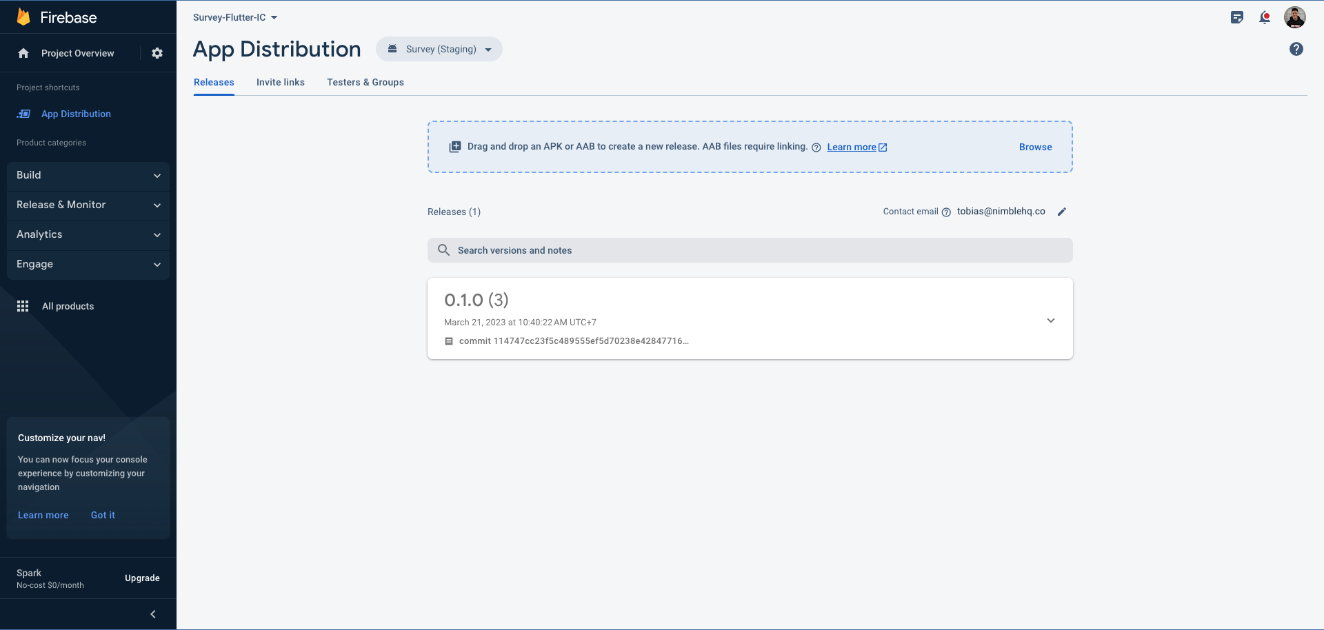 Set up CD for Android (Firebase) · Issue #3 · nimblehq/ic-flutter-taher-toby · GitHub