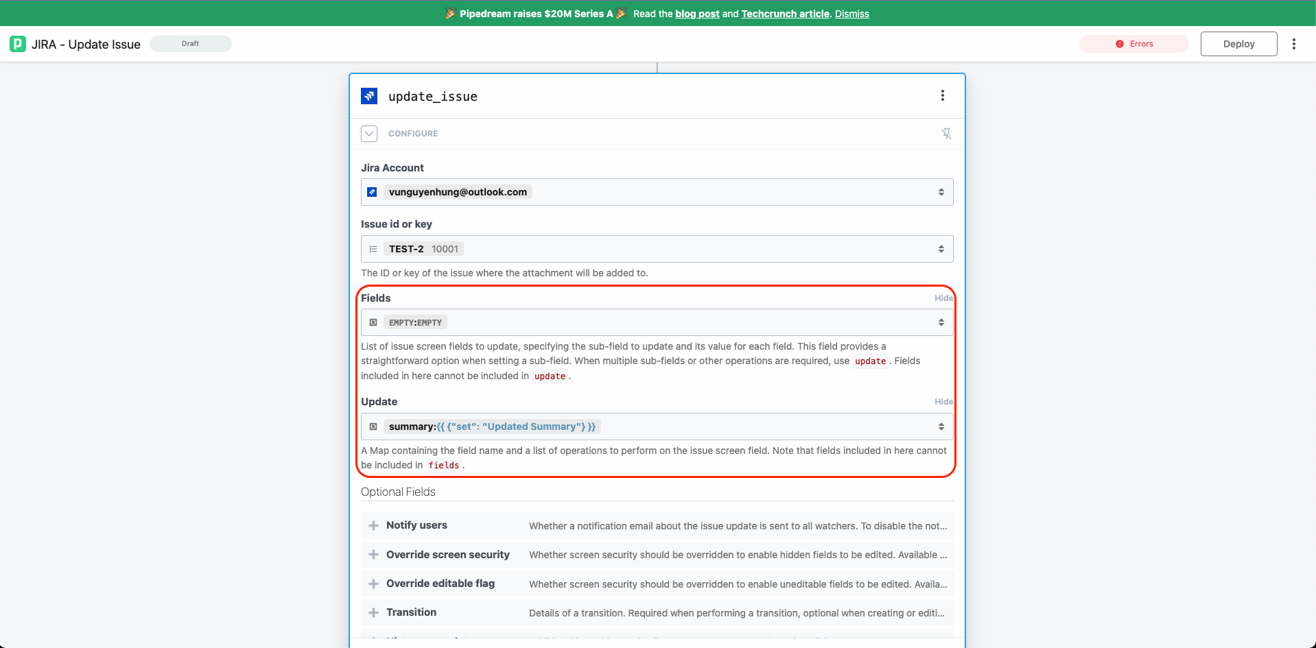 [FEATURE] Improve JIRA actions and triggers · Issue #3212 · PipedreamHQ/pipedream · GitHub