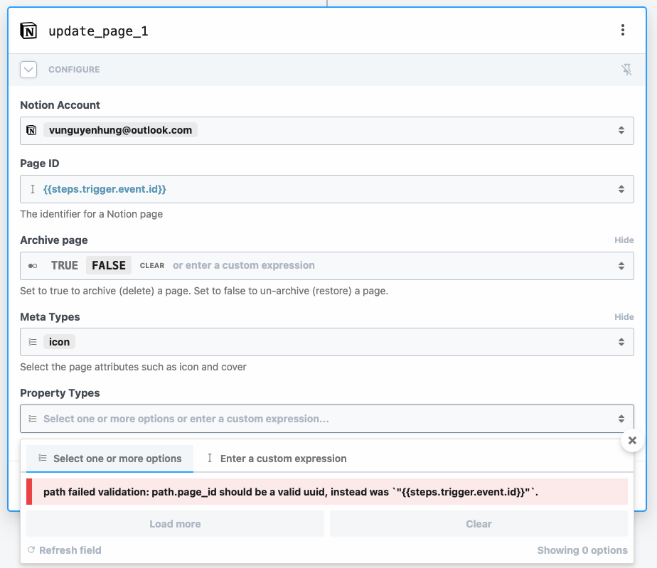 [BUG] Notion Update Page action shows error when set Page ID as expression · Issue #3227 ...