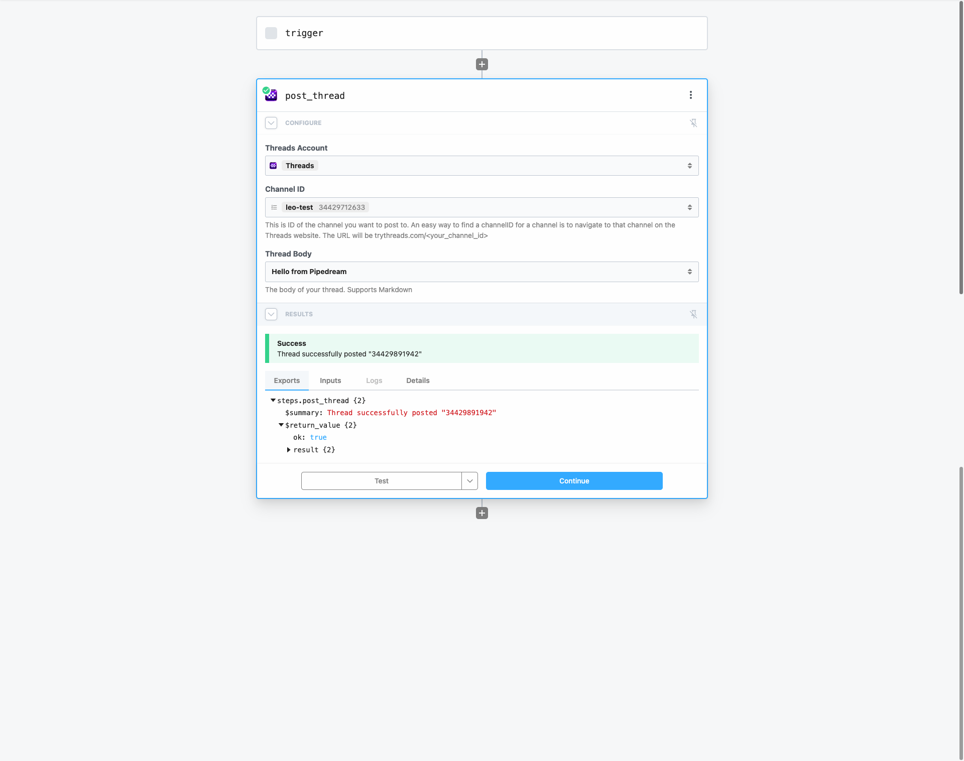 Action Update Threads Components To Use Newest Api · Issue 4350 · Pipedreamhqpipedream · Github
