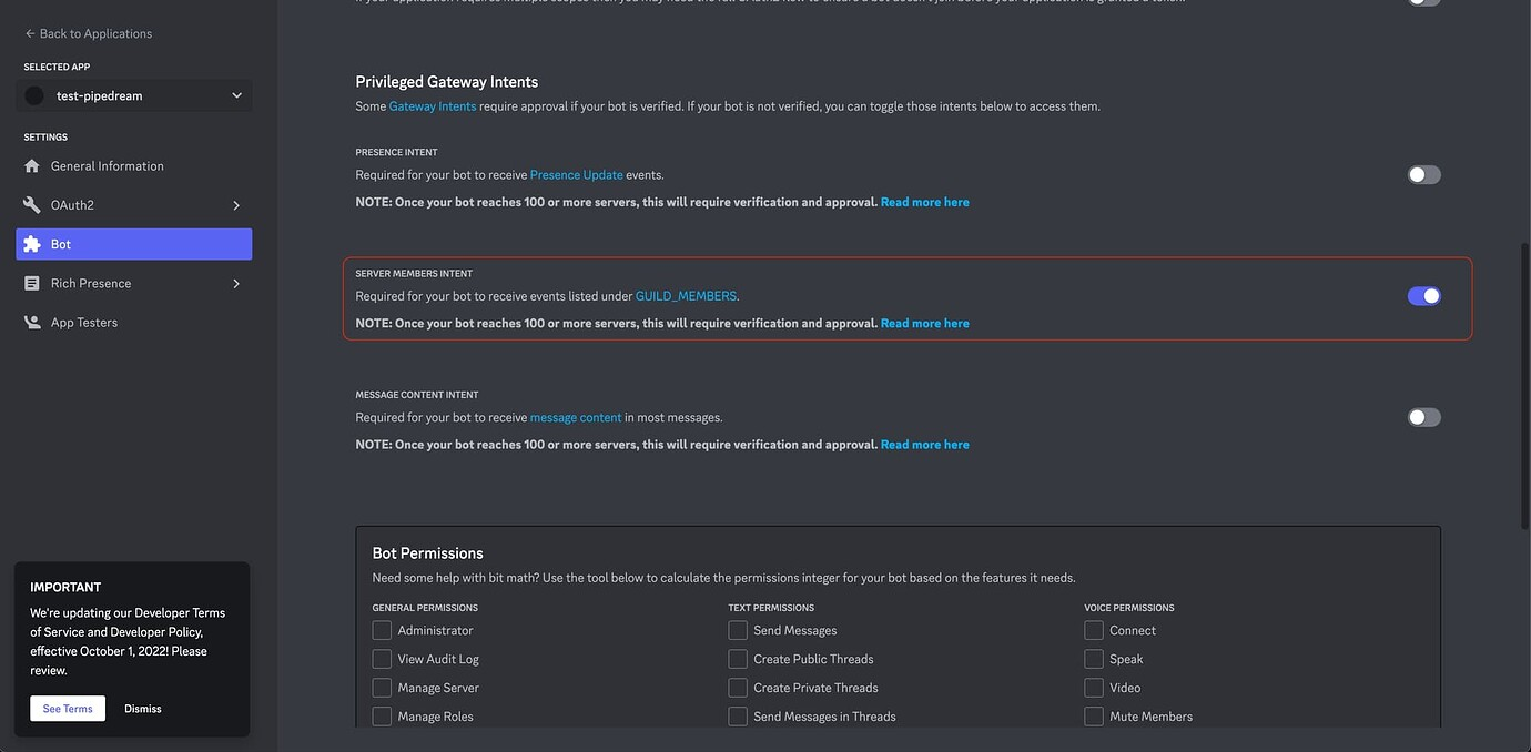 [IMPROVEMENT] Discord Bot: Improve Configuration Error when there's permission error on User ...